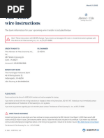 Wire Transfer Instructions - Comerica | PDF