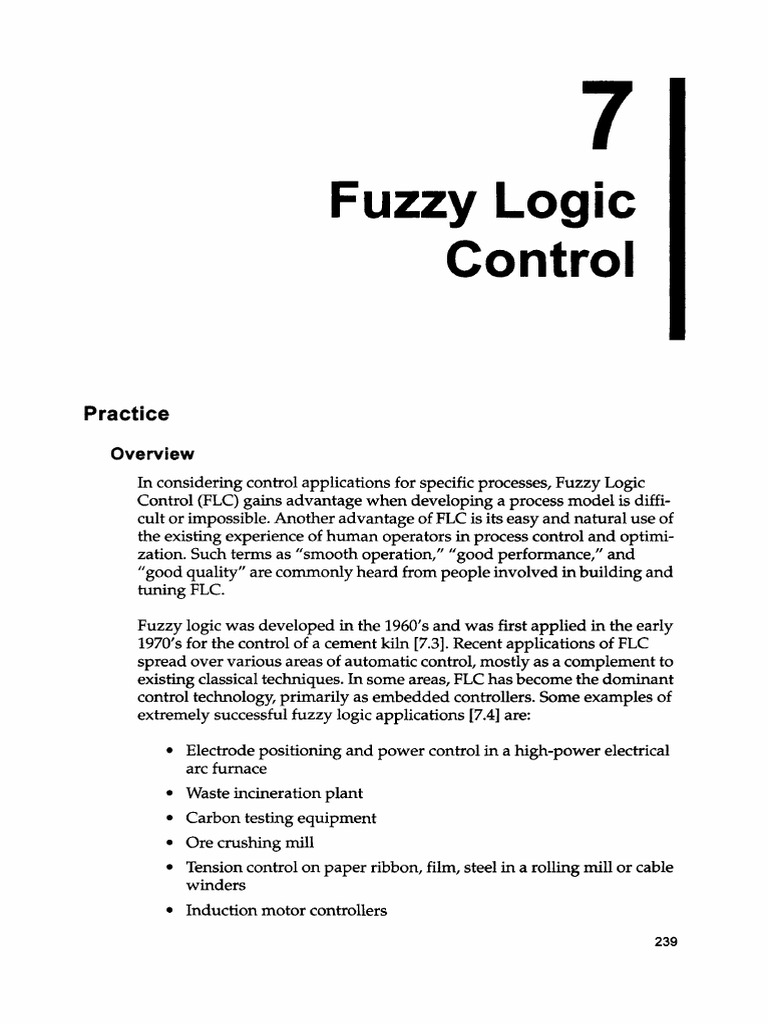 Fuzzy Logic Control: Practice | PDF