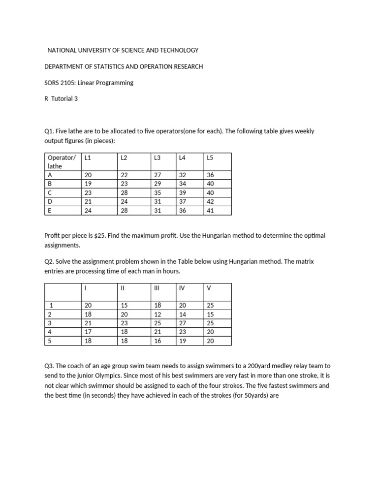 LP Tutorial 3 - 104025 | PDF