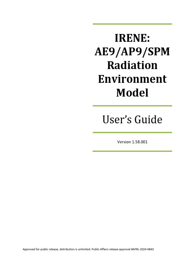 IRENE Users Guide | PDF | Parameter (Computer Programming) | Command Line Interface