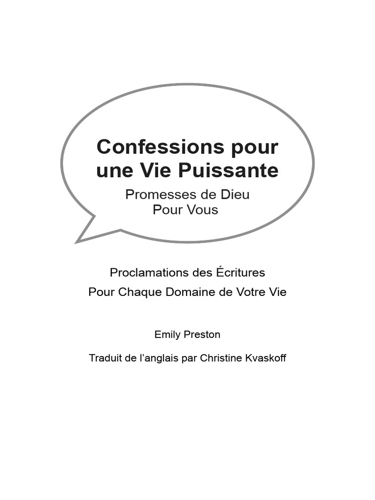Confessions For Life | PDF