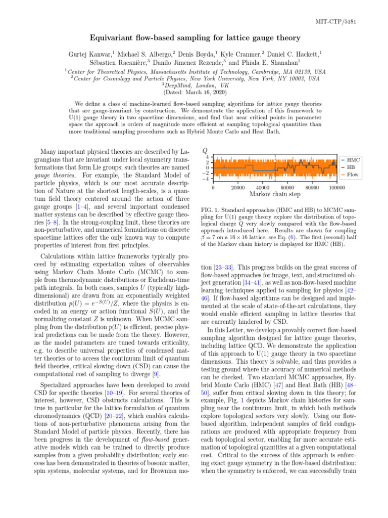 Equivariant Flow-Based Sampling For Lattice Gauge Theory | PDF