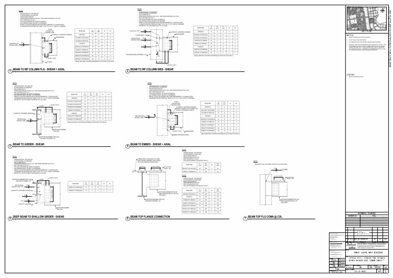 Beam To WF Column FLG - Shear + Axial 1 Beam To WF Column Web - Shear 2 ...