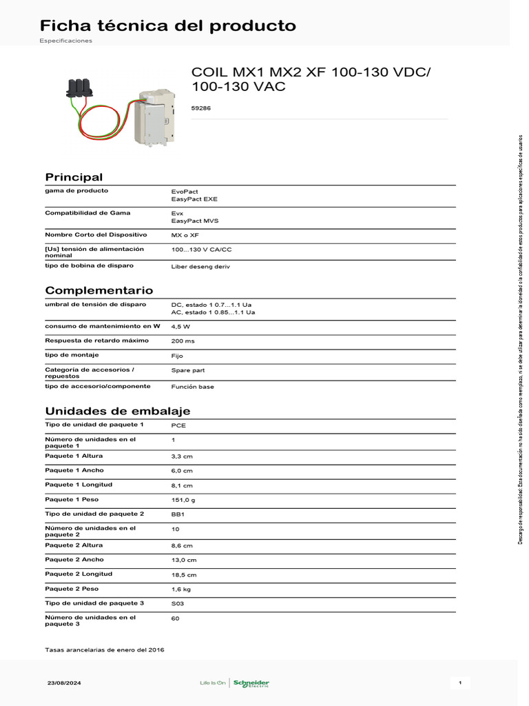 Schneider Electric - EasyPact-EXE - 59286 | PDF