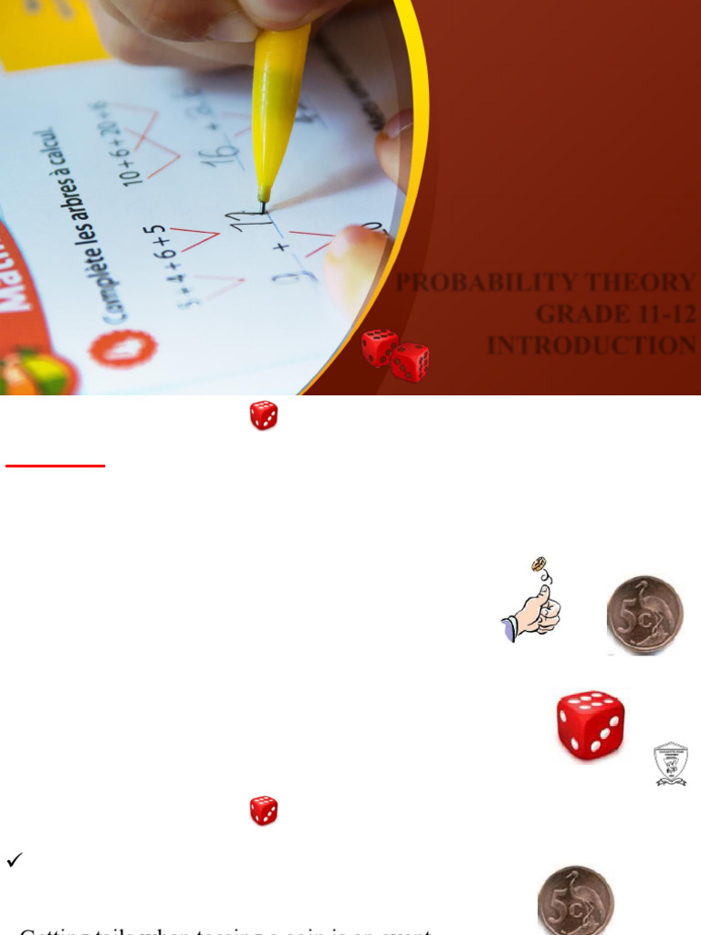 Probability Theory Lesson 1-Theoretical Probability. - 012802 | PDF