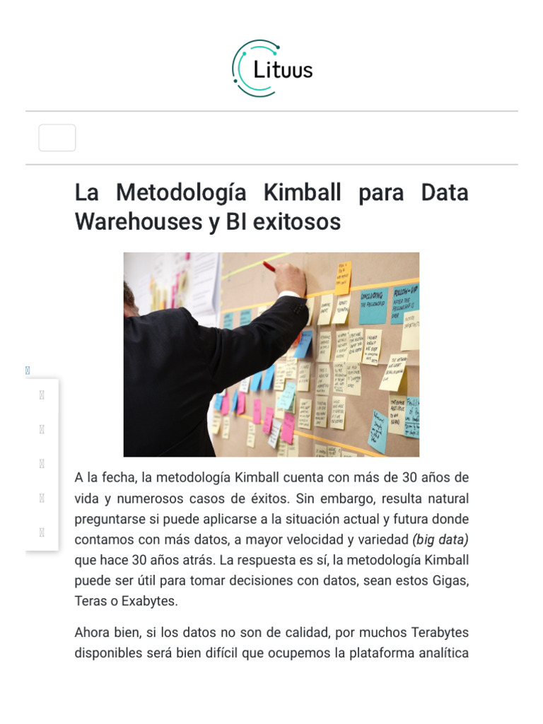 La Metodología Kimball para Data Warehouses y BI Exitosos - Lituus | PDF