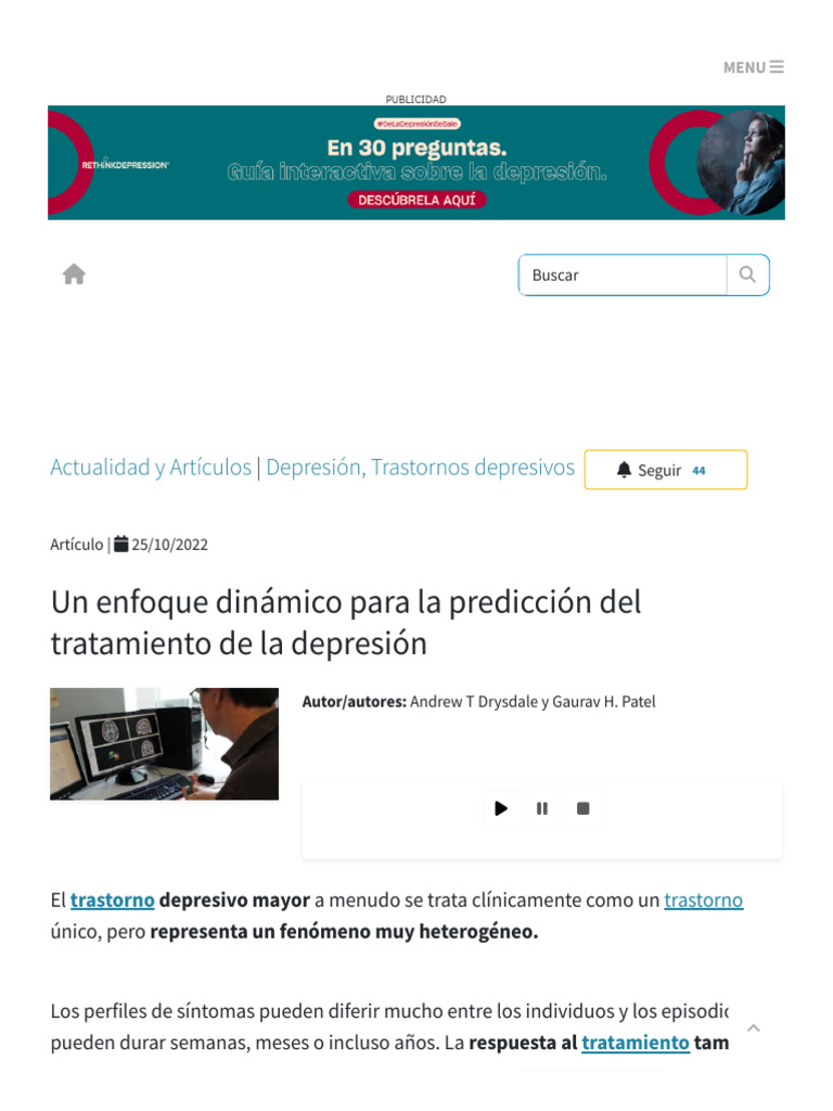 Enfoque Dinámico Depresion | PDF