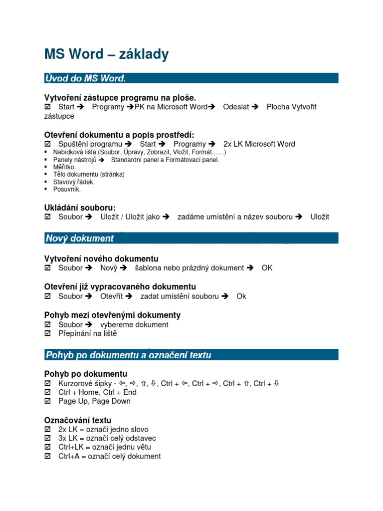 02.základy MS. Word | PDF