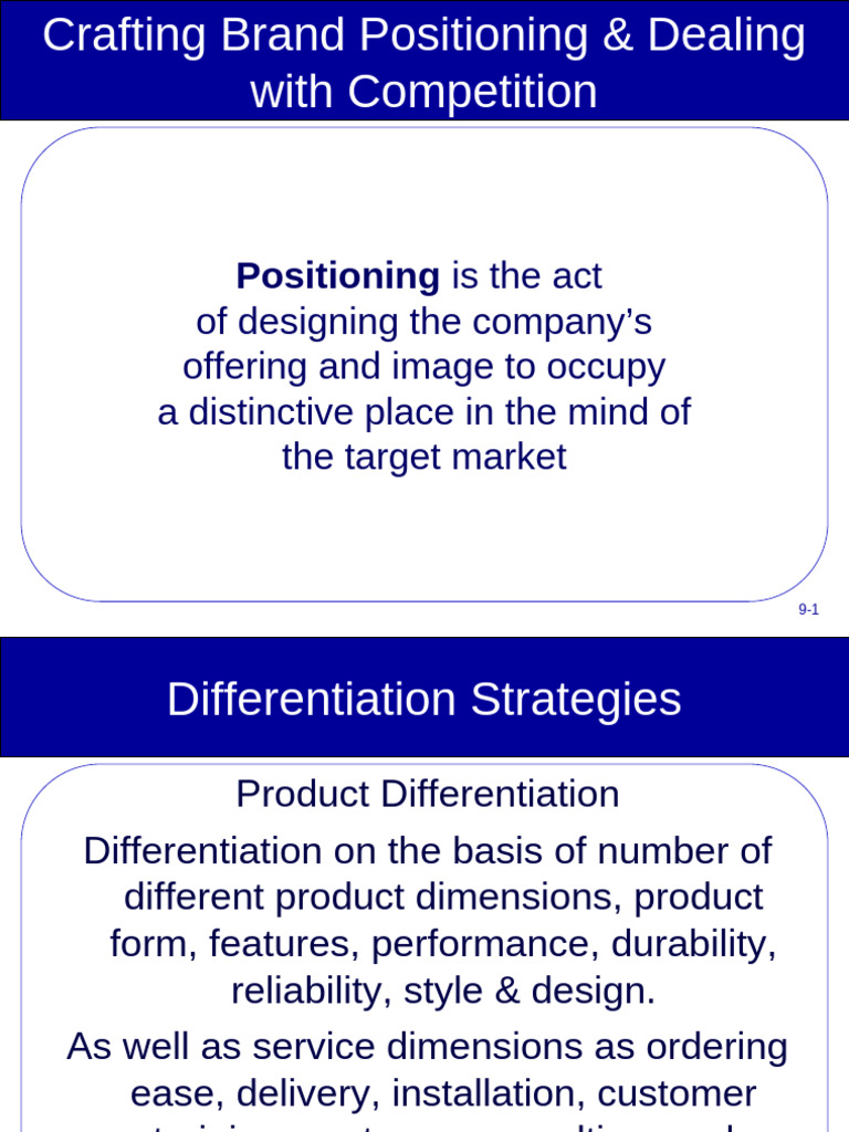 Positioning & Competition | PDF