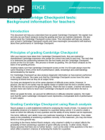 Cambridge Lower Secondary Progession Tests and Checkpoint Performance ...