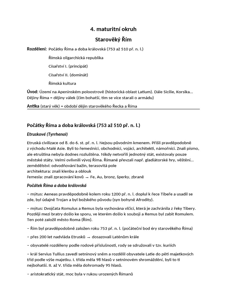 4 MO Staroveky Rim | PDF