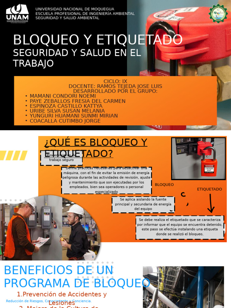 Bloqueo y Etiquetado SST | PDF