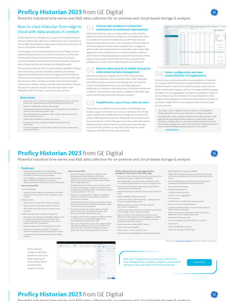 Proficy Historian From Ge Digital 2022 2 | PDF Proficy Historian From Ge Digital 2022 2 | PDF