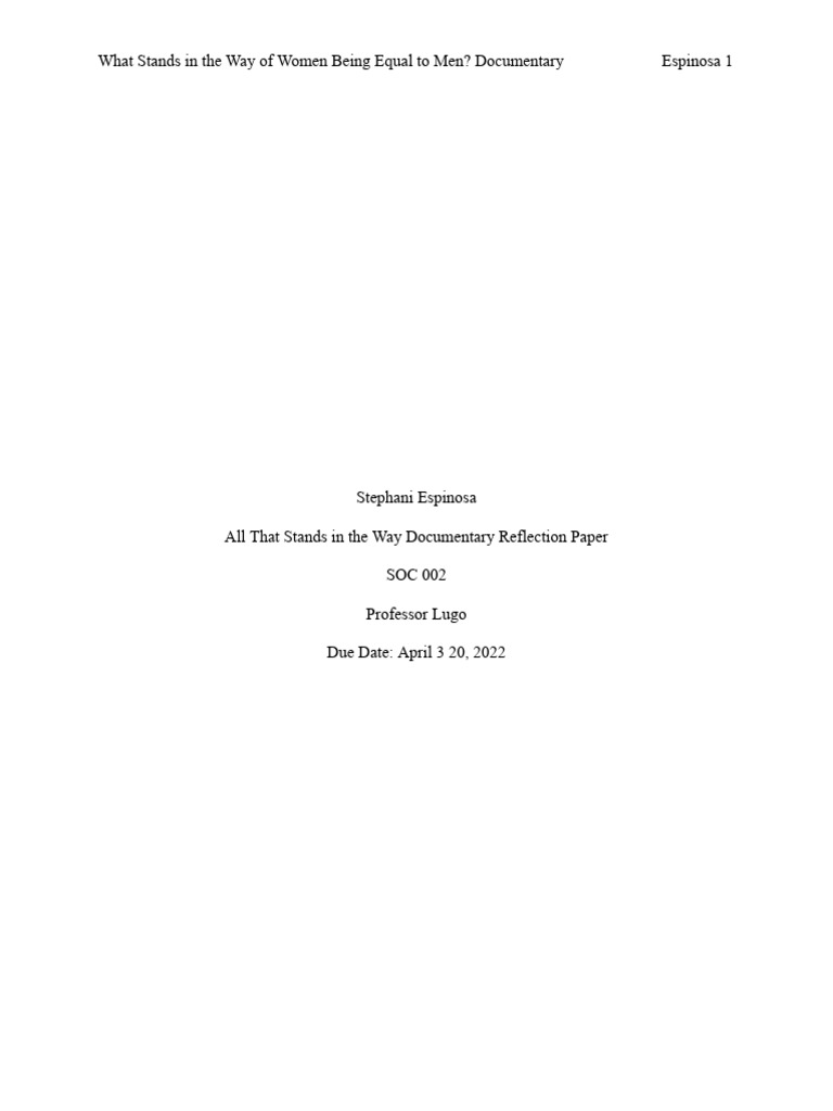 Gender Inequality Documentary Review | PDF | Gender | Social Science