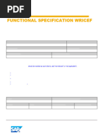 Functional Specification Template WRICEF | PDF | Specification (Technical Standard) | Method ...