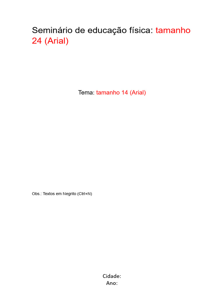 Modelo de Seminario | PDF