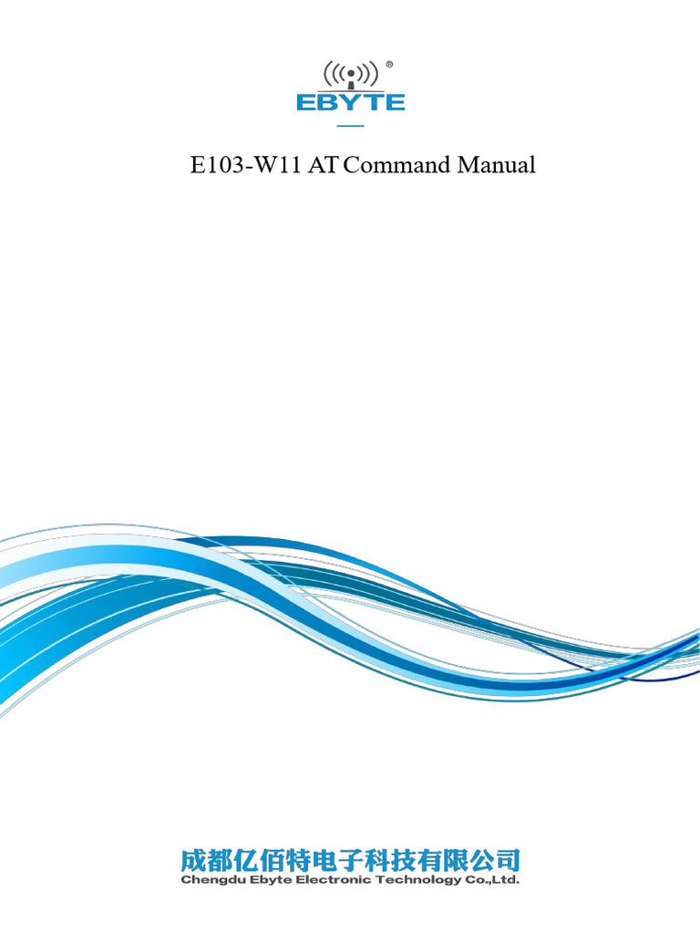E103-W11+AT+Command+Manual EN | PDF