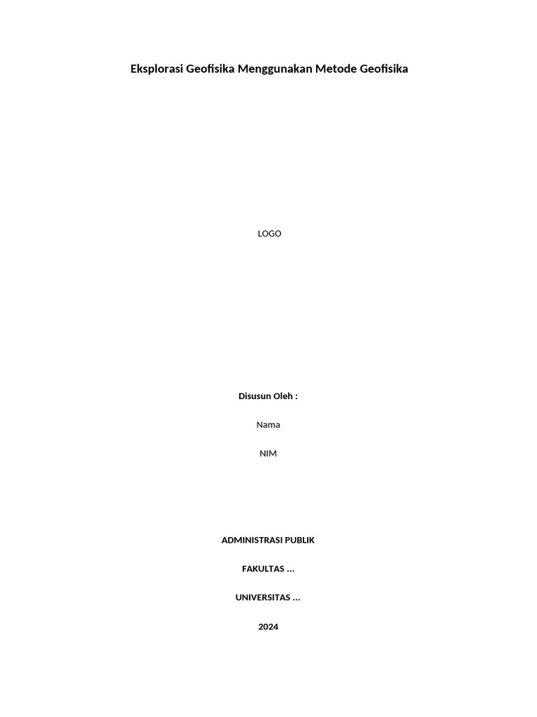 Eksplorasi Geofisika Menggunakan Metode Geofisika | PDF