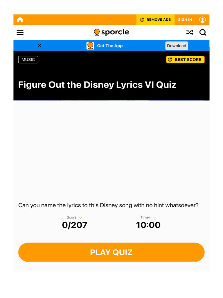 Figure Out The Disney Lyrics Vi Quiz Pdf