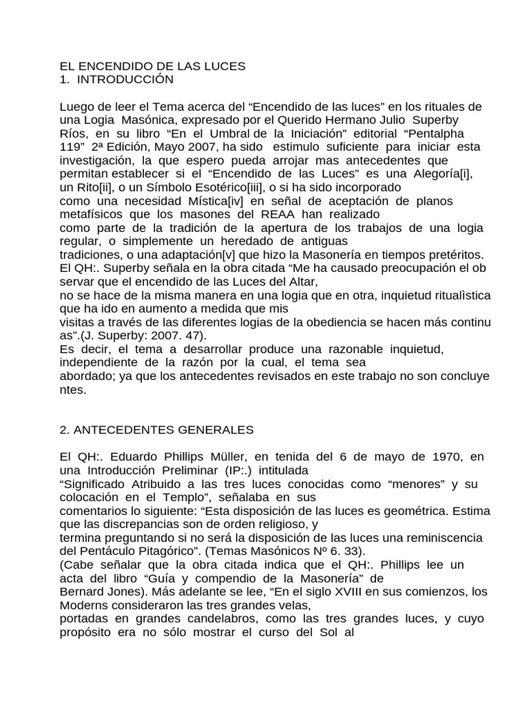 El Encendido de Las Luces | PDF