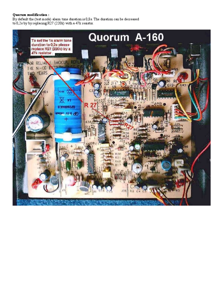 Quorum A-160 Alarm System, Modification | PDF | Science & Mathematics