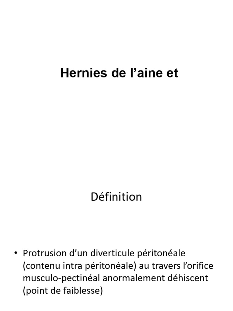 07.05.hernie de L'aine | PDF