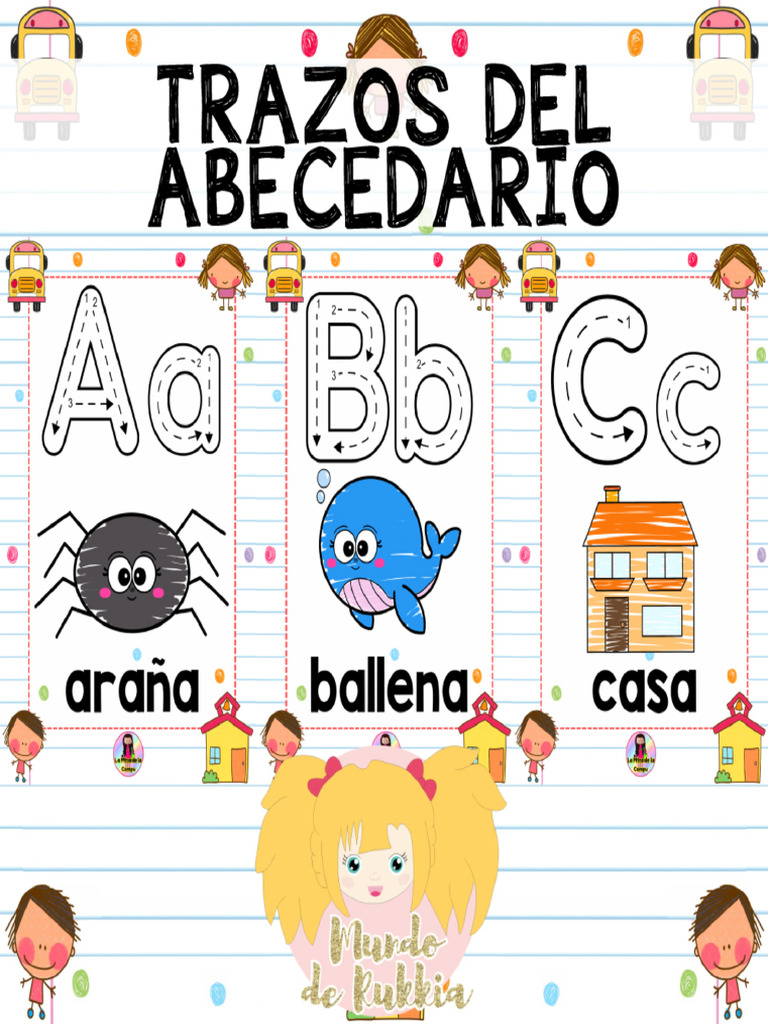 Material para Trazar Letras Del Abecedario Recopilado Pro Mundo de ...