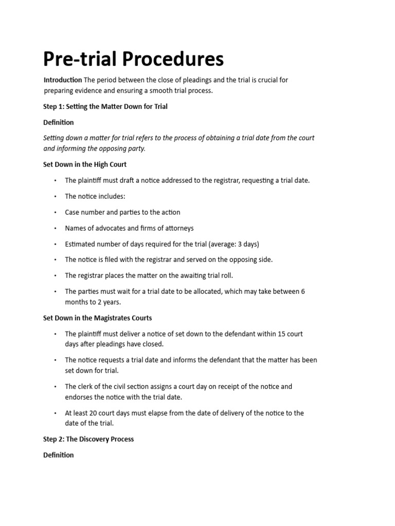 Law of Civil Procedure Part 2 Summary | PDF