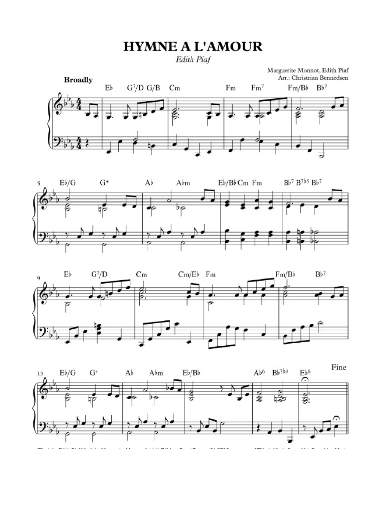 Hymne A Lamour | PDF