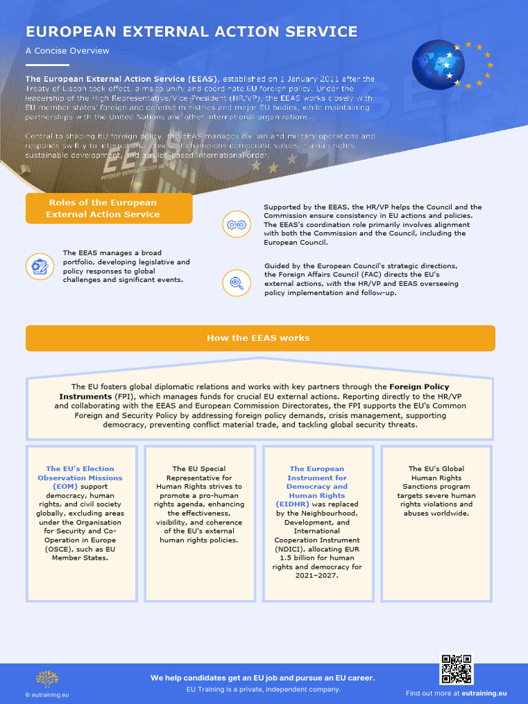 European External Action Service - EU Knowledge Test Prep-Compressed | PDF