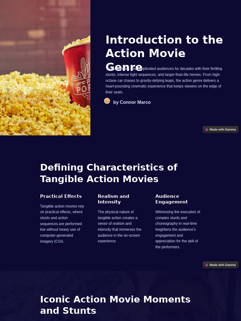 Introduction To The Action Movie Genre | PDF