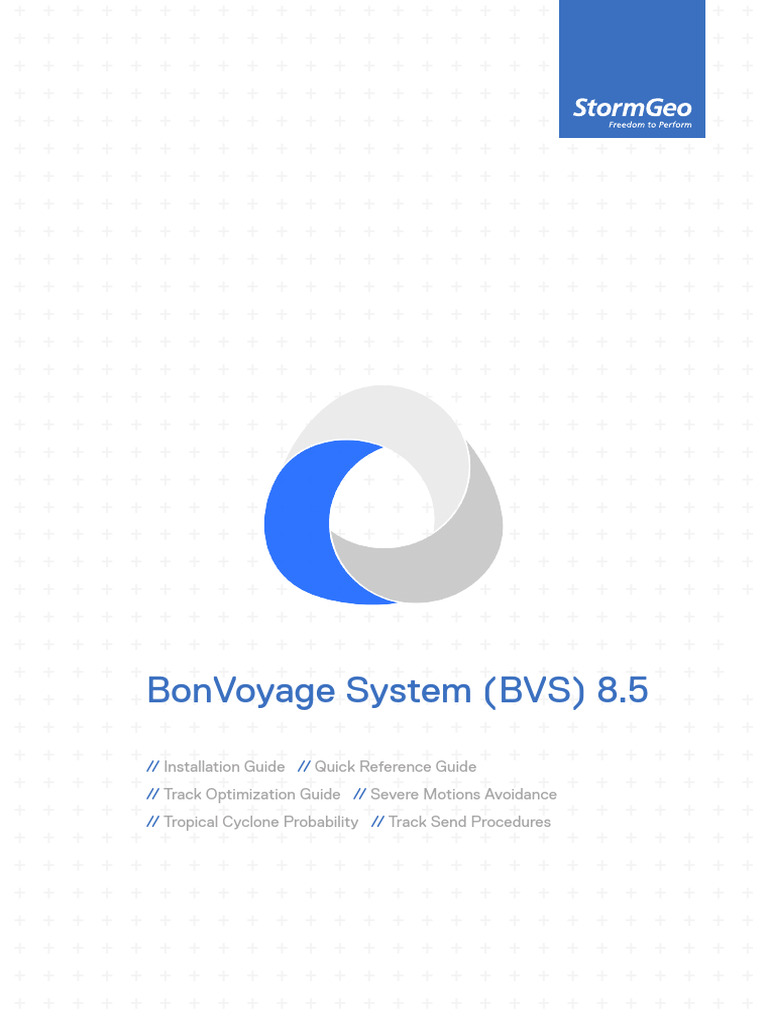 StormGeo BVS 8.5 User Guide | PDF