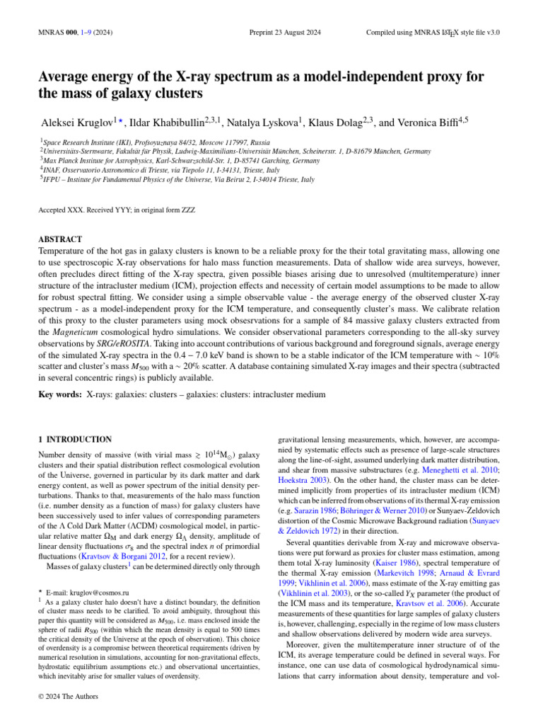 Average Energy of The X-Ray Spectrum As A Model-Independent Proxy For | PDF