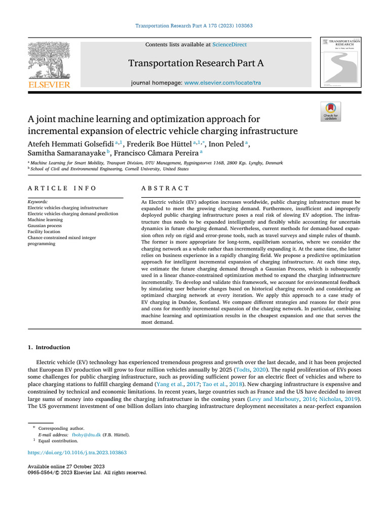 A Joint Machine Learning and Optimization Approach For Incremental Expansion of Electric Vehicle ...