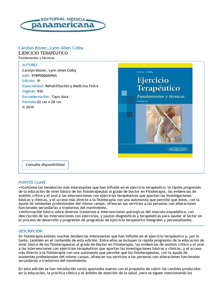 Carolyn Kisner Lynn Allen Colby EJERCICI | PDF