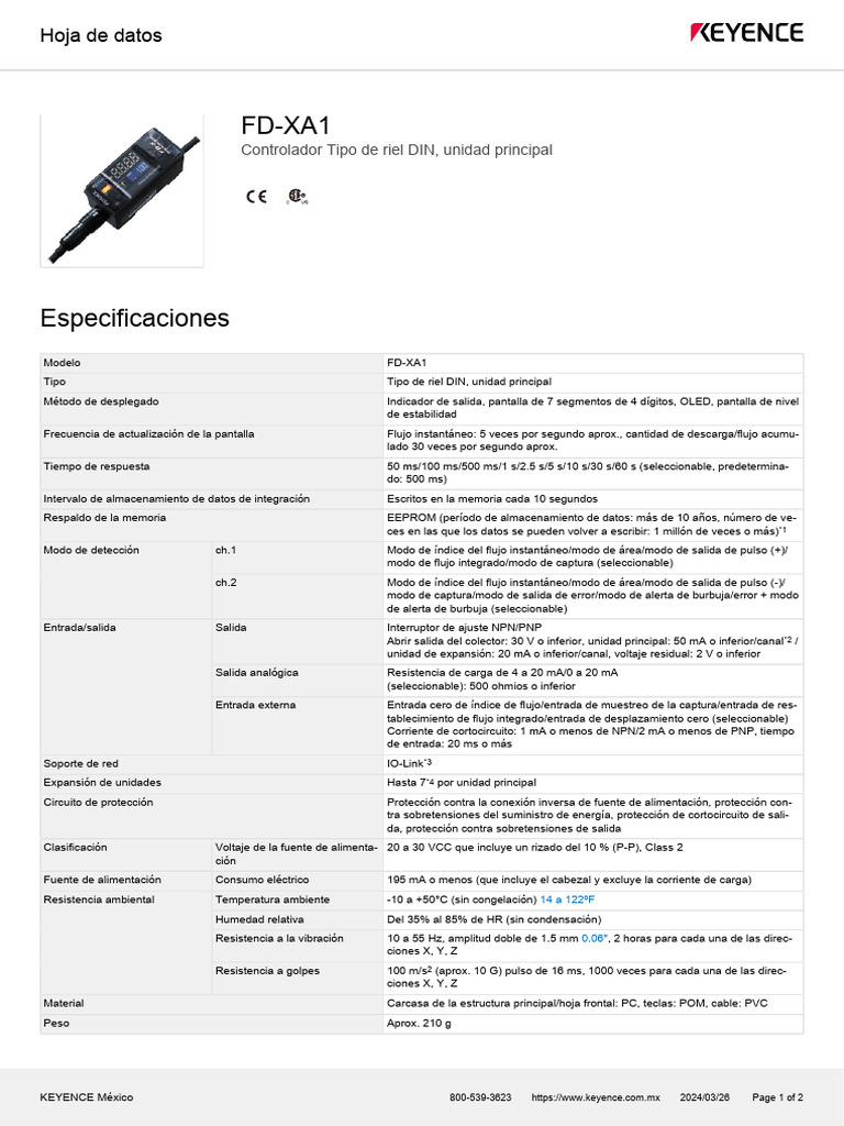 FD-XA1 Datasheet | PDF
