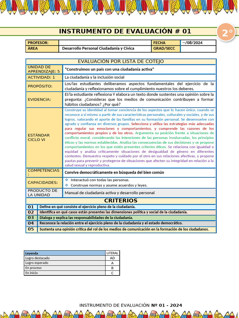 2º DPCC - LC Act.1 Uni 5 Sem 01 - 2024 | PDF