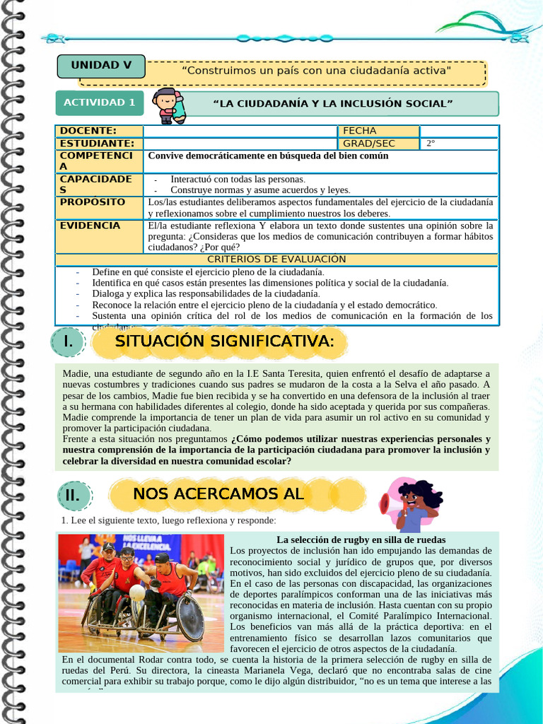 2° DPCC - Actv.01-Uni.5 2024 | PDF