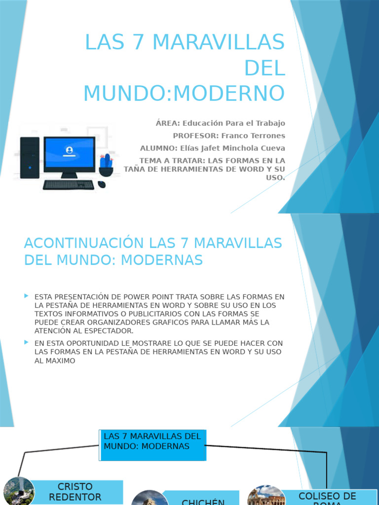 Las 7 Maravillas Del Mundo Power Point | PDF