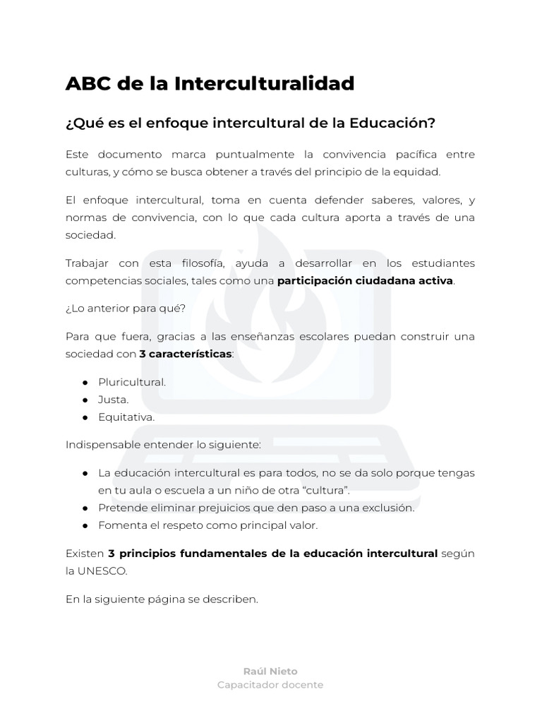El ABC de La Interculturalidad | PDF