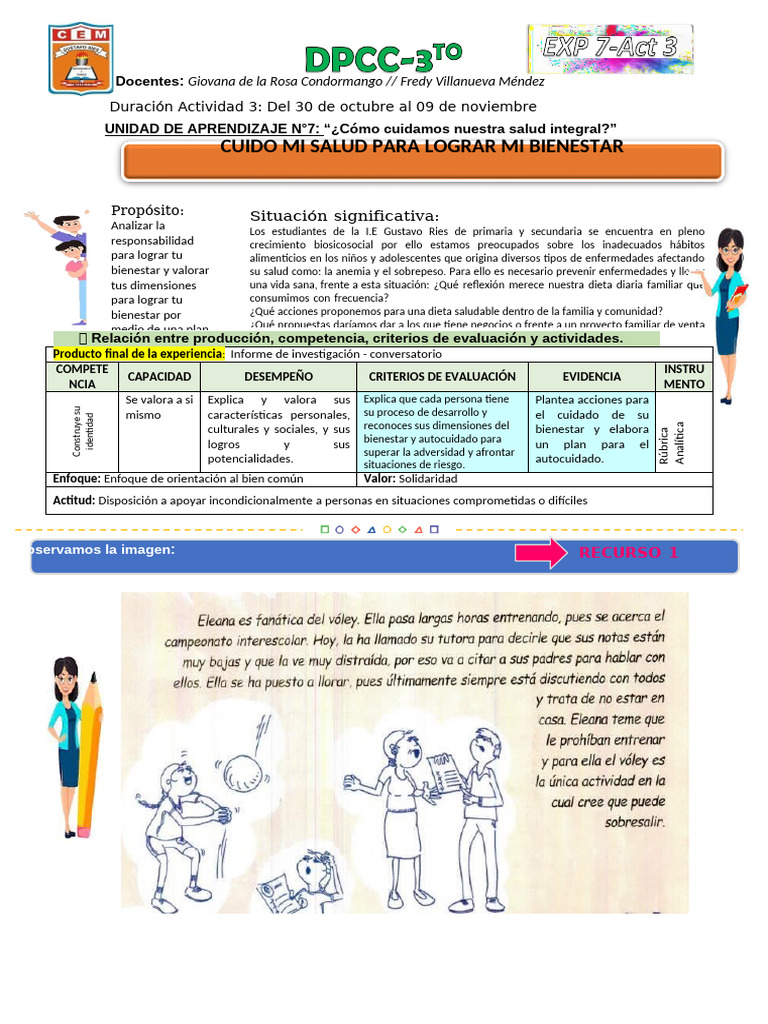 Actividad 3-Exp7-Dpcc-3°-Est | PDF