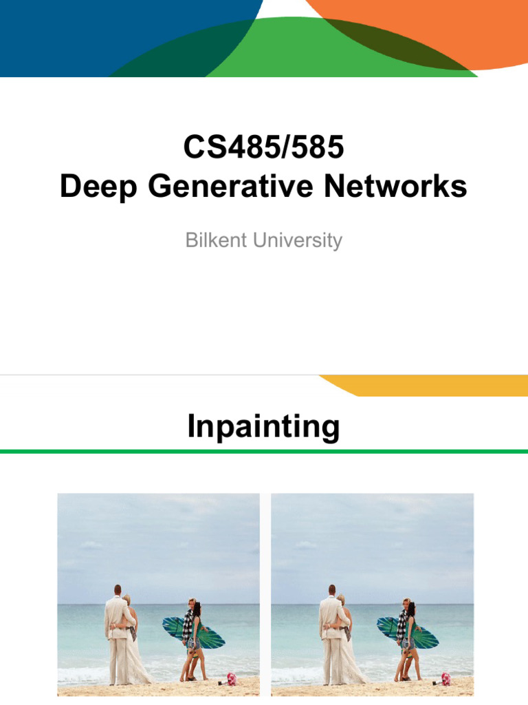 CS485 Ch8 Inpainting | PDF