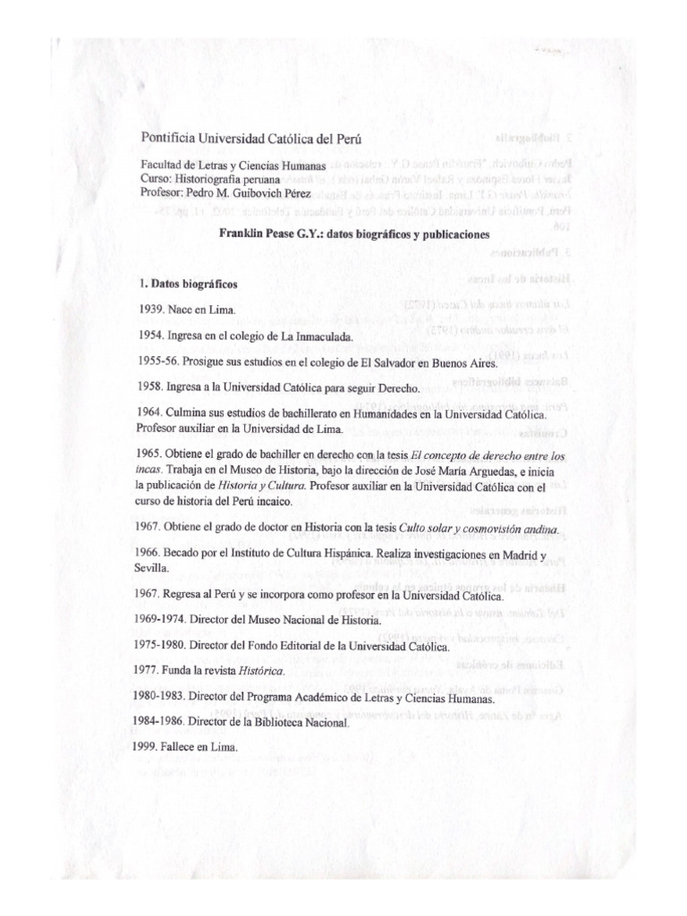 Franklin Pease | PDF