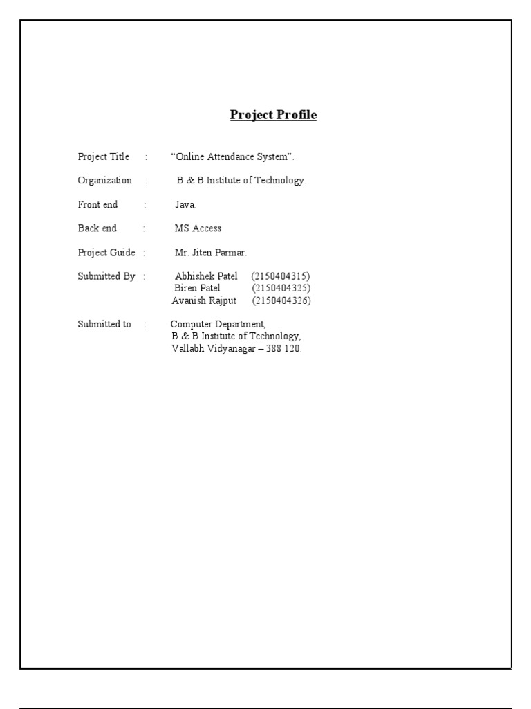 Attendance System Pdf Microsoft Access Databases