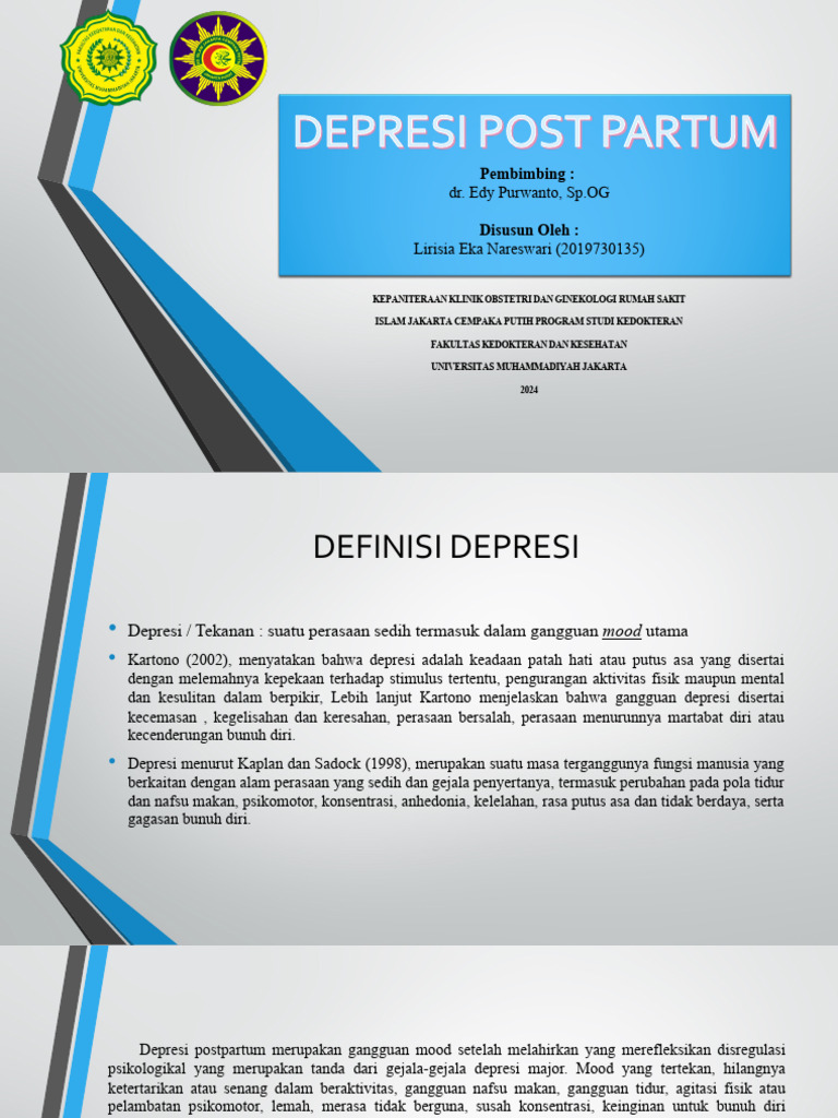 Depresi Post Partum Risyay | PDF