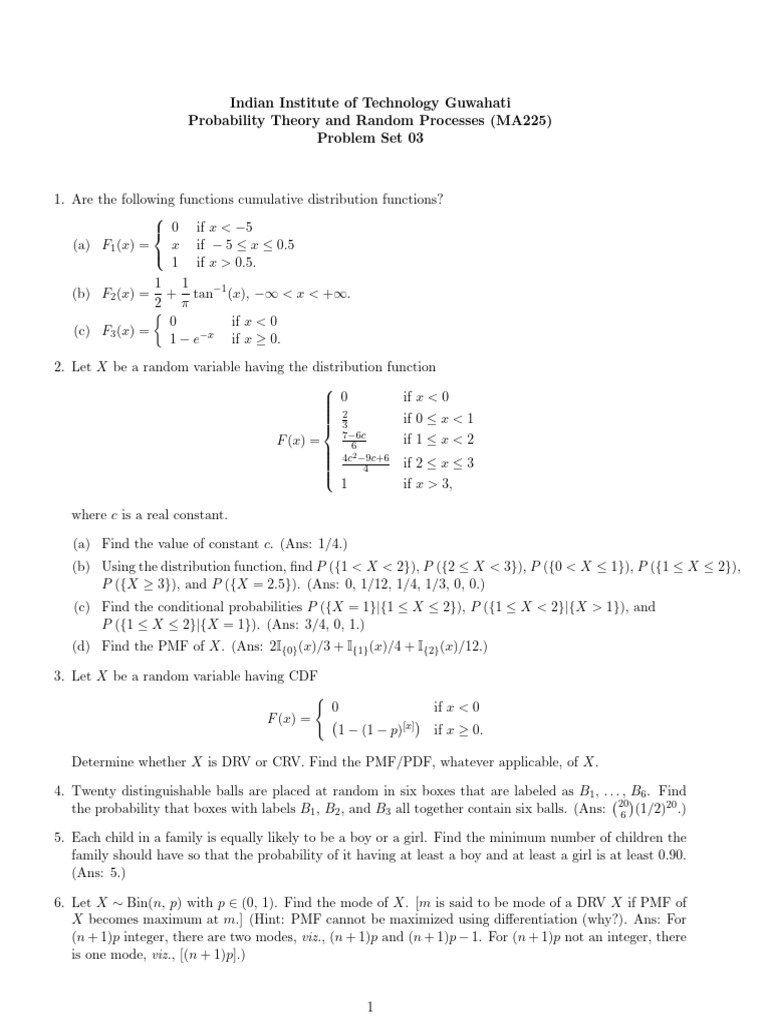 Problem Set 3 | PDF