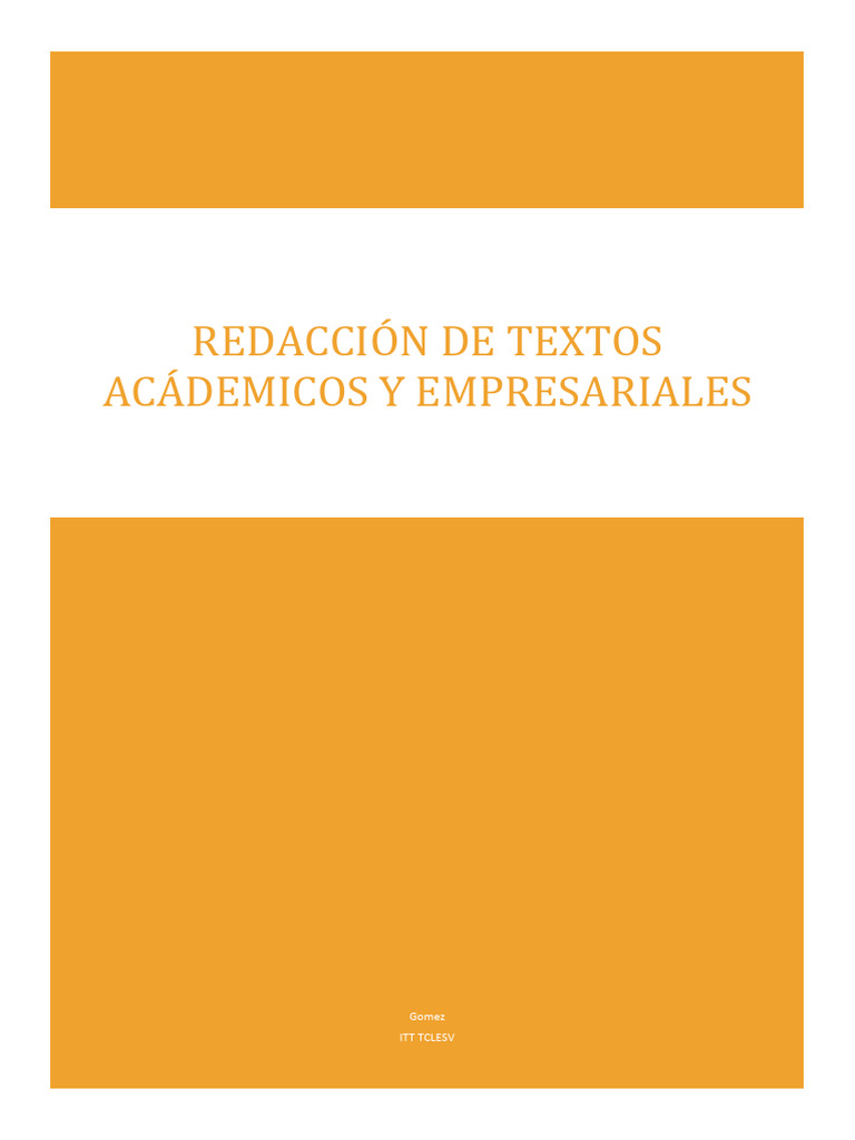 7 Redaccion Documentos Academicos y Empresariales | PDF