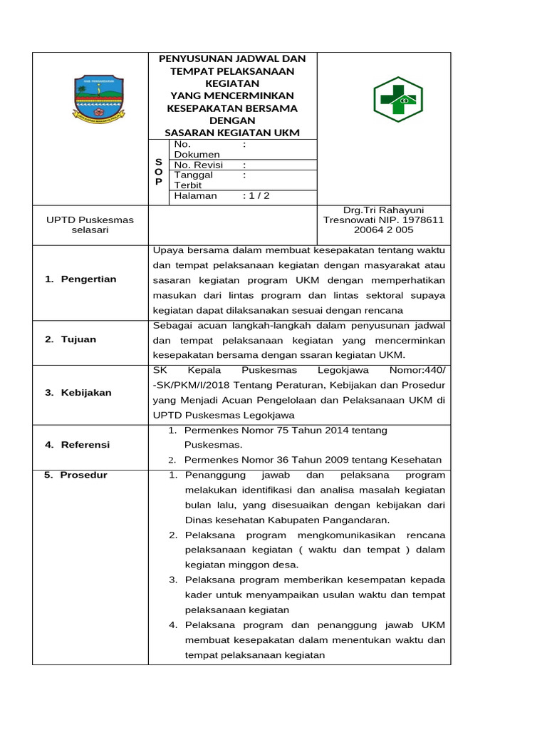 Sop 4.2.4.1 | PDF