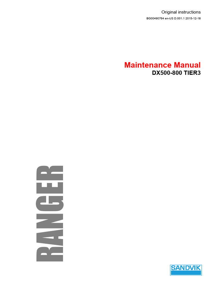 Maintenance Manual | PDF