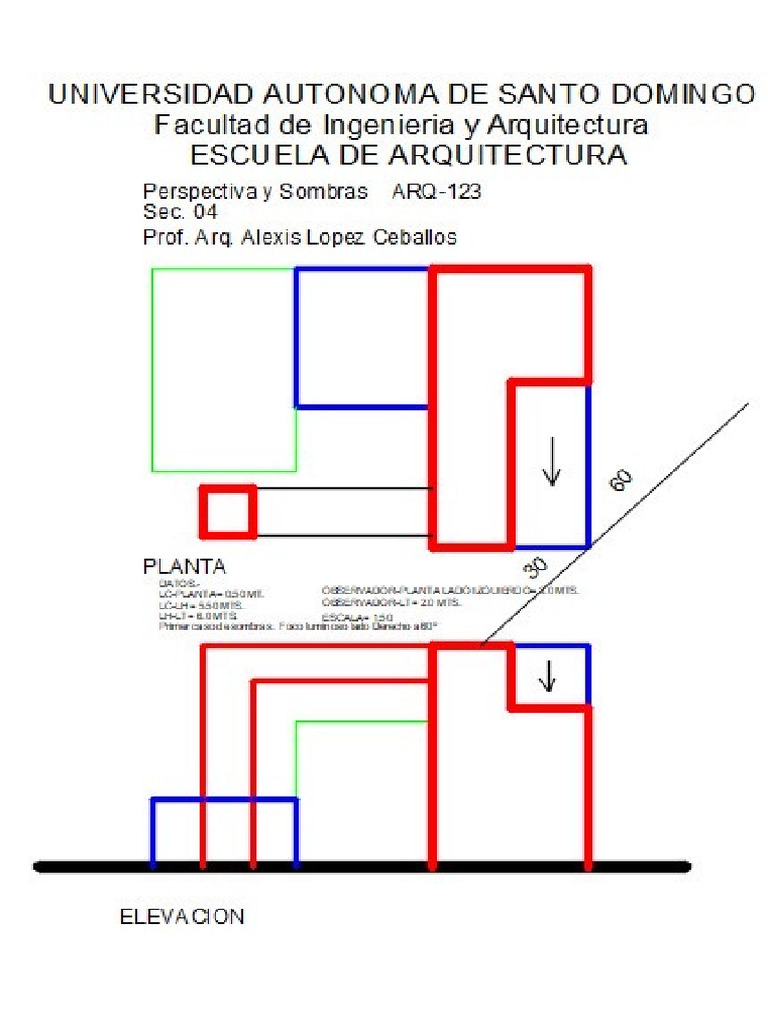 Práctica Perspectiva y Sombra | PDF